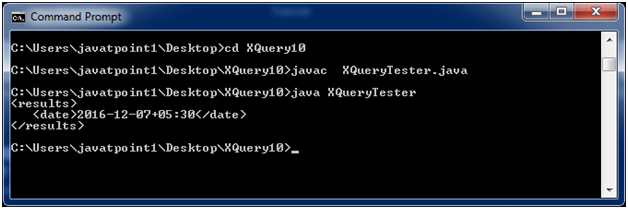 XQuery Current date 